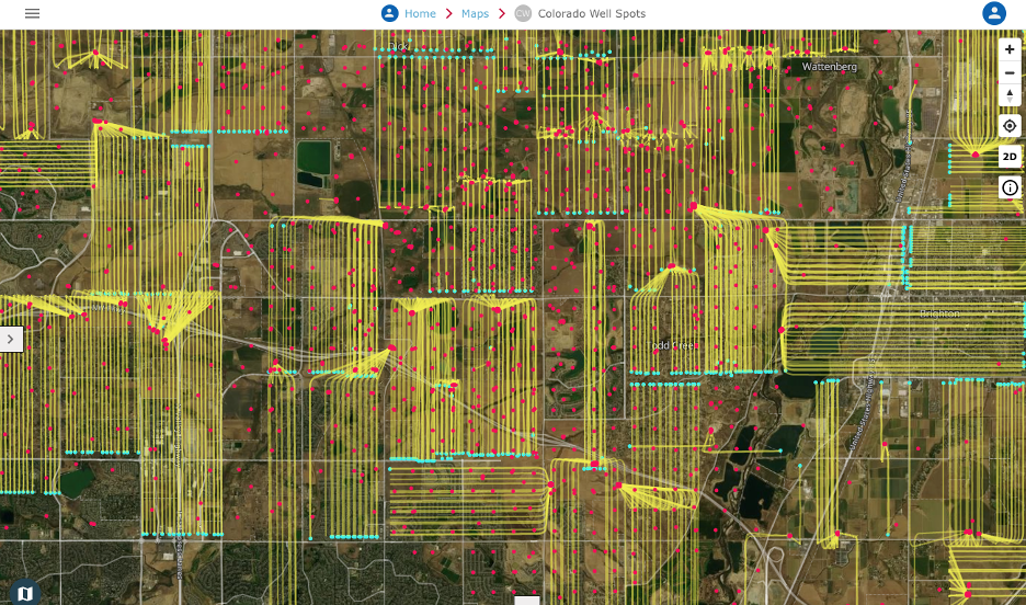 Bintel Maps Series - Colorado Oil Visualized